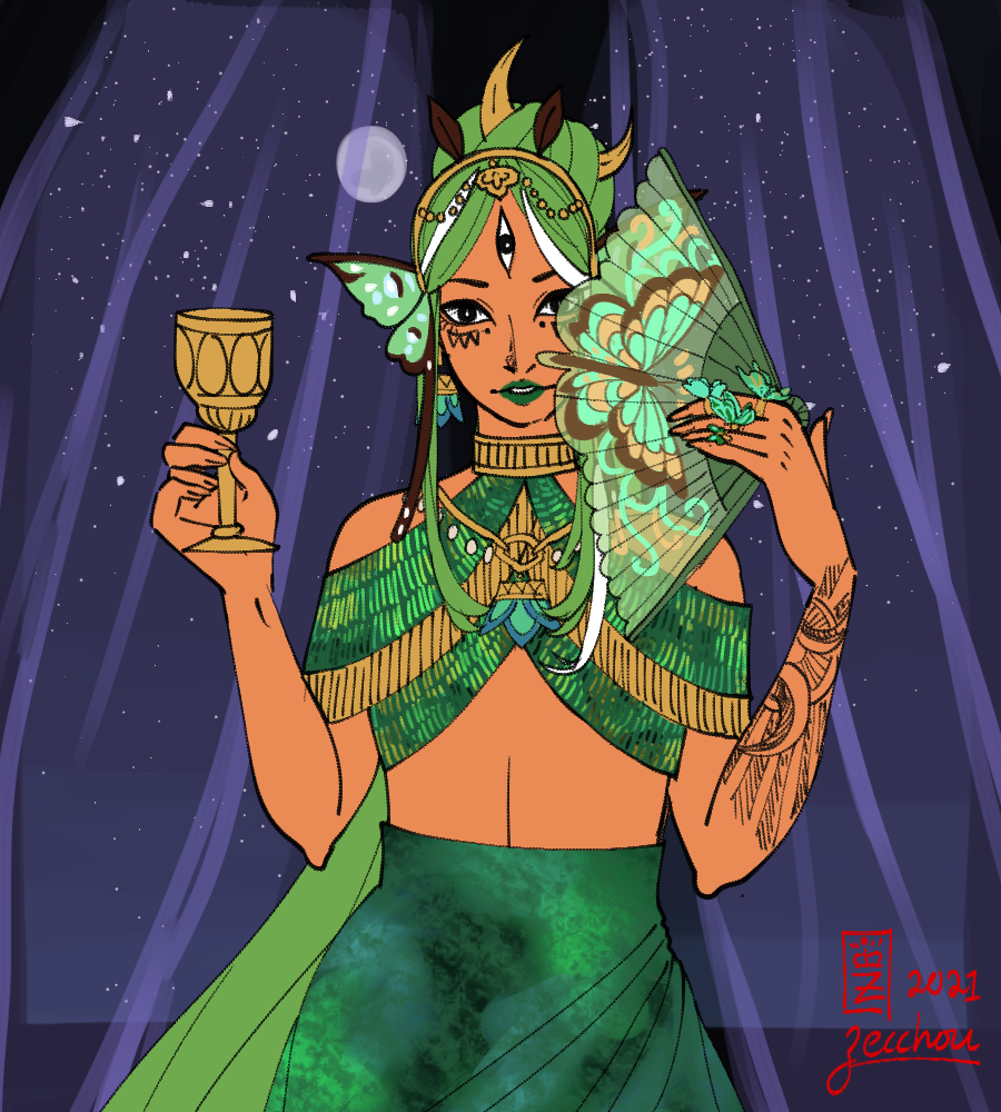 Luna Moth | meiker.io